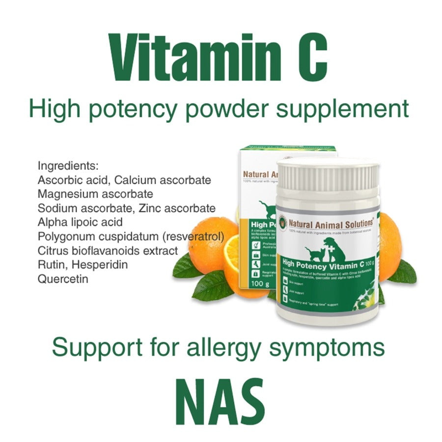 Natural Animal Solutions High Potency Vitamin C Powder – K9 Pro - The ...
